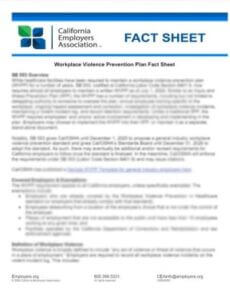 Workplace Safety Plans - California Employers Association